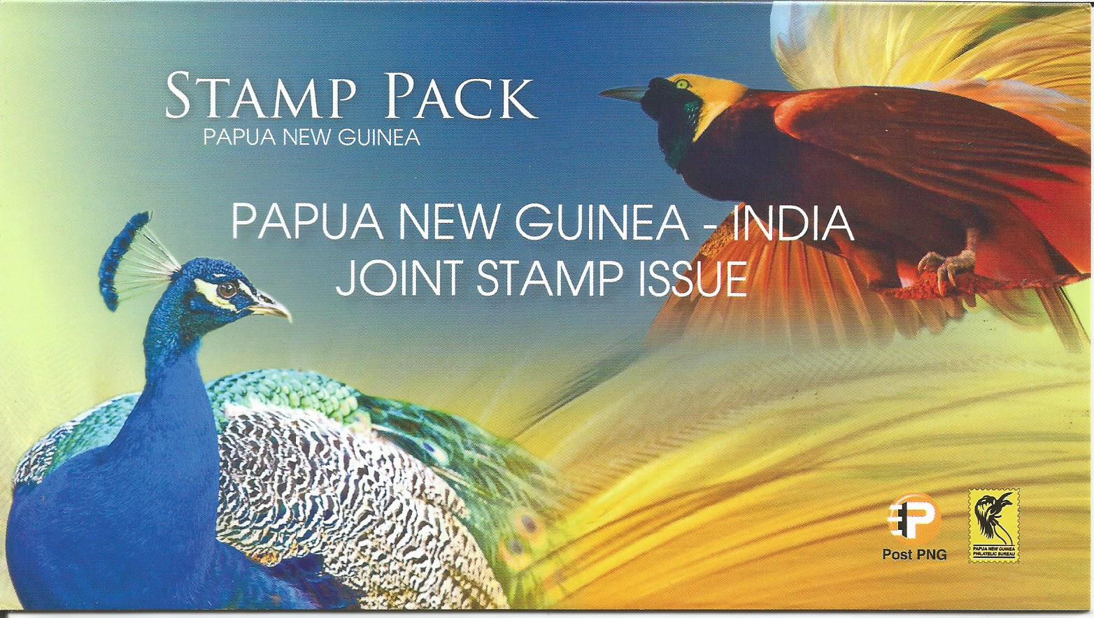 Papua New Guinea -India Joint Stamp Issue 2017- Stamp Pack Papua New ...
