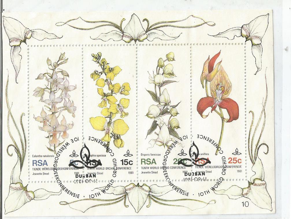 World Orchid Conference – Stamps of South Africa – Stamp Digest