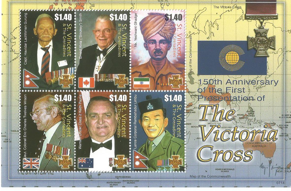 Indian Victoria Cross recipients on Foreign Stamps – 150th Anniversary ...