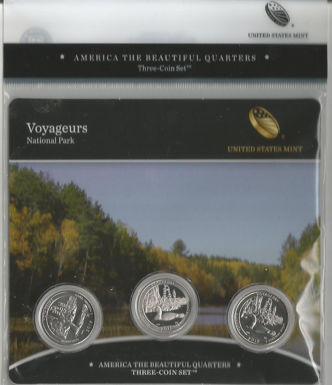Voyageurs National Park -Minnesota -2018 National Park Quarters Coin ...