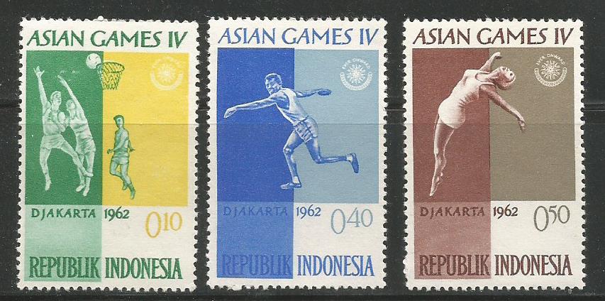 Jakarta 1962 – 4th Asian Games-Stamps of Indonesia. – Stamp Digest