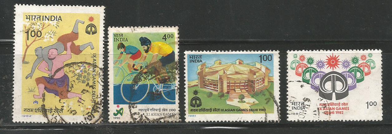 New Delhi 1982 – 9th Asian Games-Stamps of India – Stamp Digest