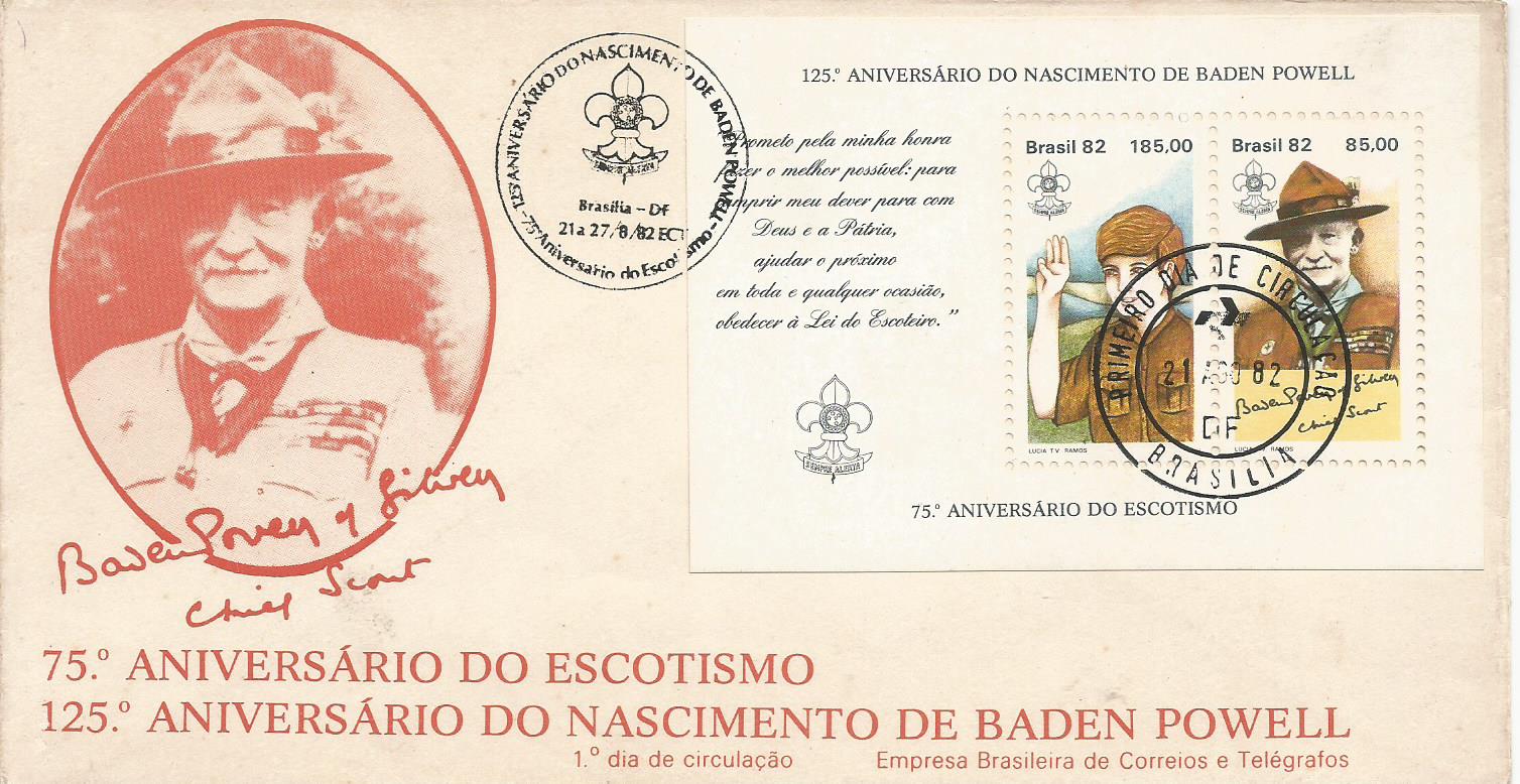Miniature Sheet Baden Powell – Brazil 1982 – Stamp Digest