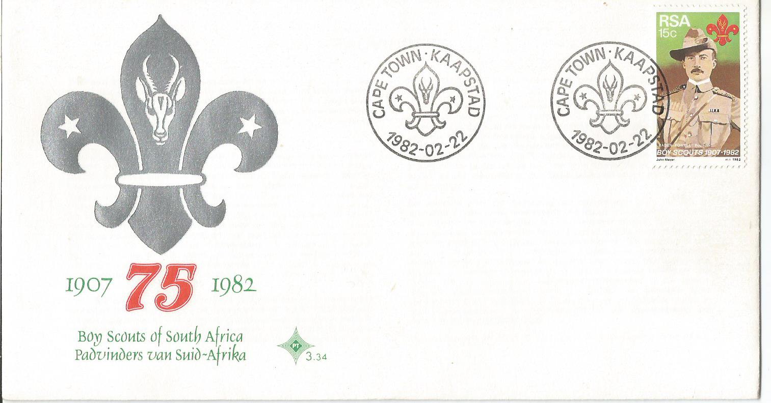 75 Years of Boys Scouts in South Africa – 1907-1982 – Stamp Digest
