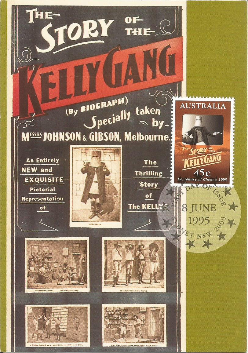 Maxim Card on The Story of Kelly Gang- Australia 1995 – Stamp Digest