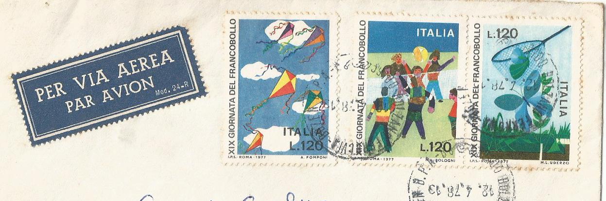 Stamps on Kite Flying – Italy 1977 – Stamp Digest