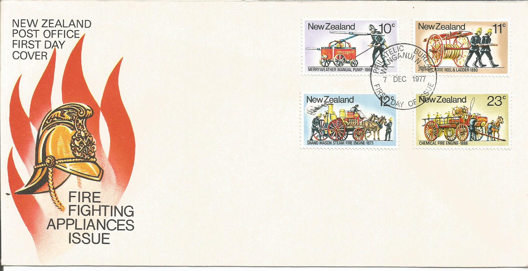Fire Fighting Appliances -Stamps of New Zealand – Stamp Digest
