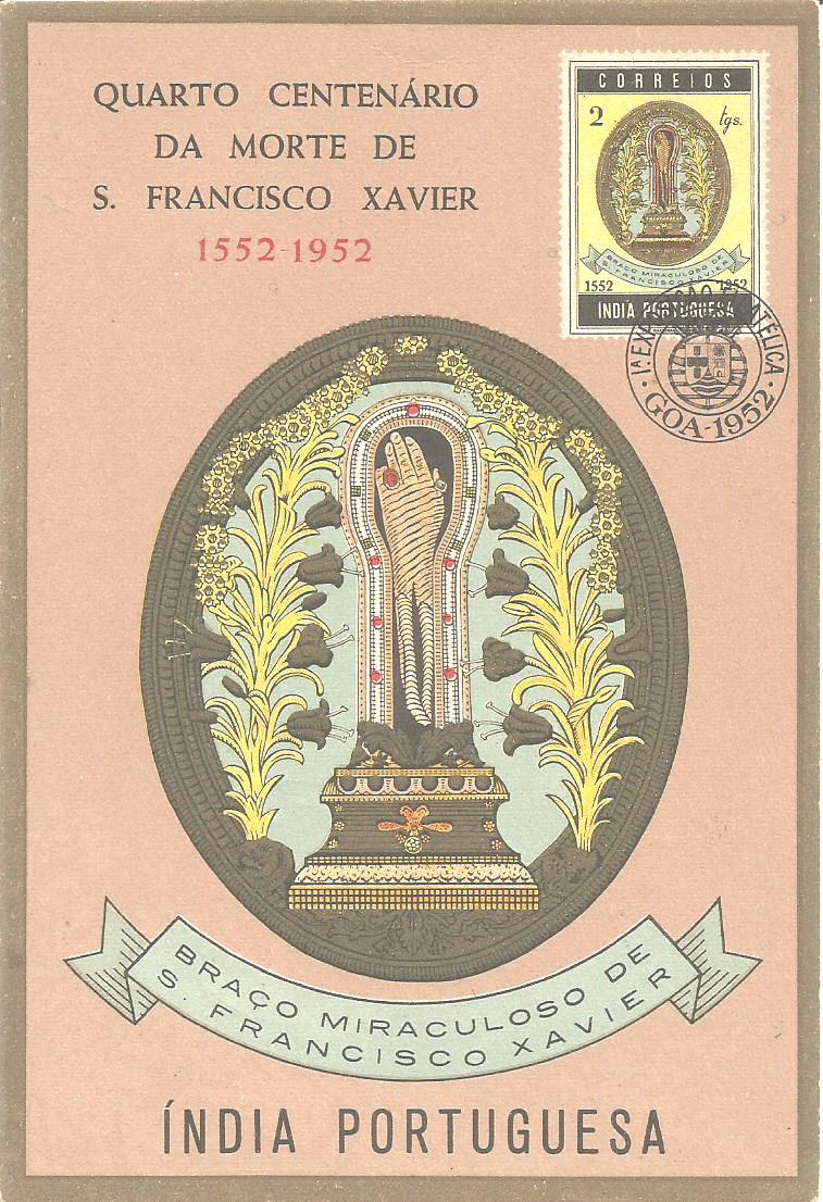 Maxim Card Portuguese India 1952- 400th Death Anniversary St Francisco ...