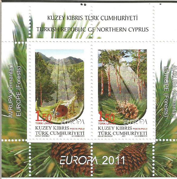 EUROPA 2011- Forests – Stamps of Northern Cyprus. – Stamp Digest