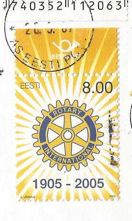 Stamps on Centenary of Rotary International -Estonia 2005 – Stamp Digest