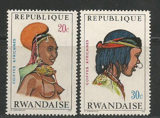 African Headdresses on stamps of Rwanda -1971 – Stamp Digest