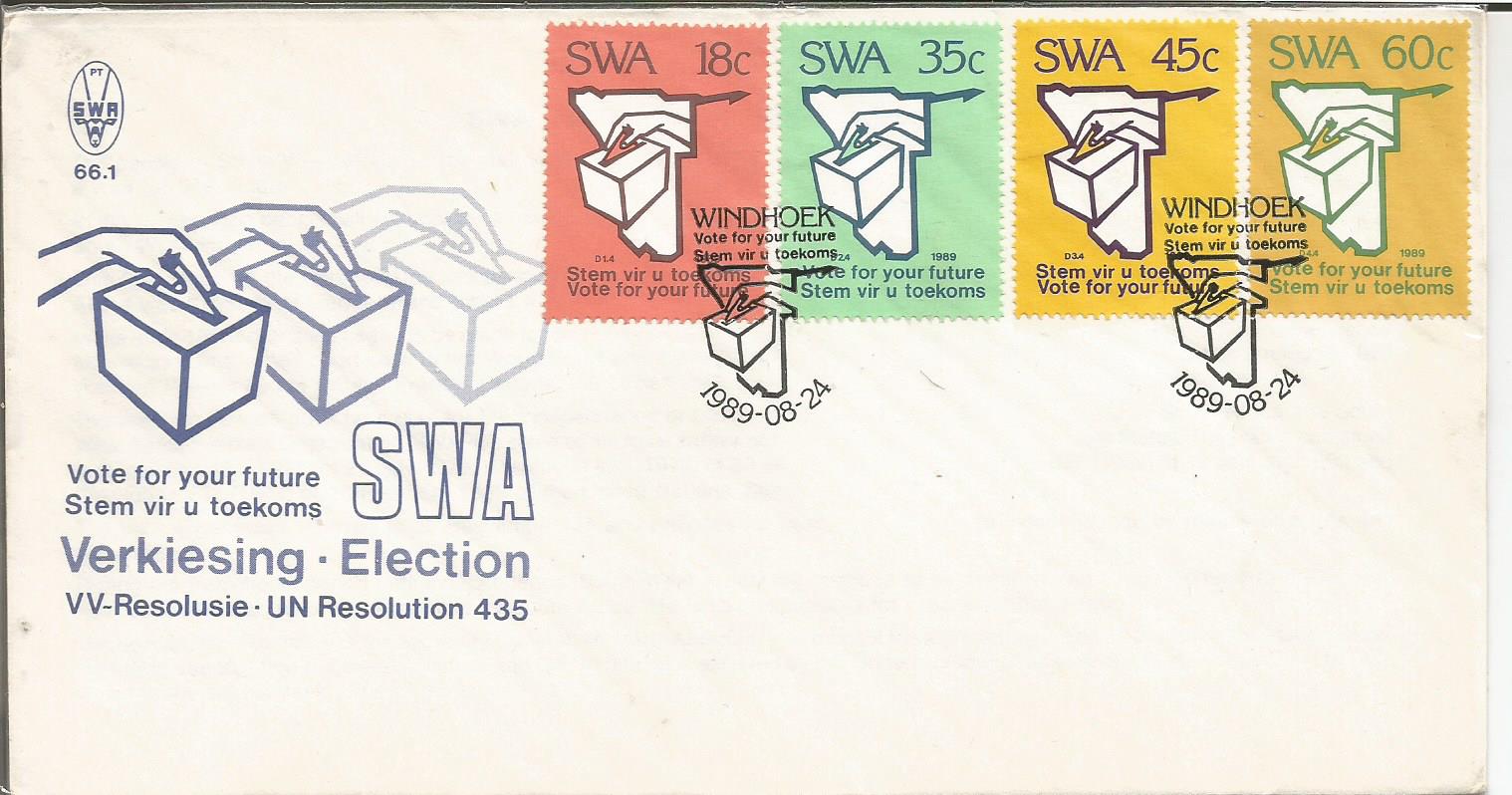 Stamps on Suffrage in South West Africa -1989 – Stamp Digest