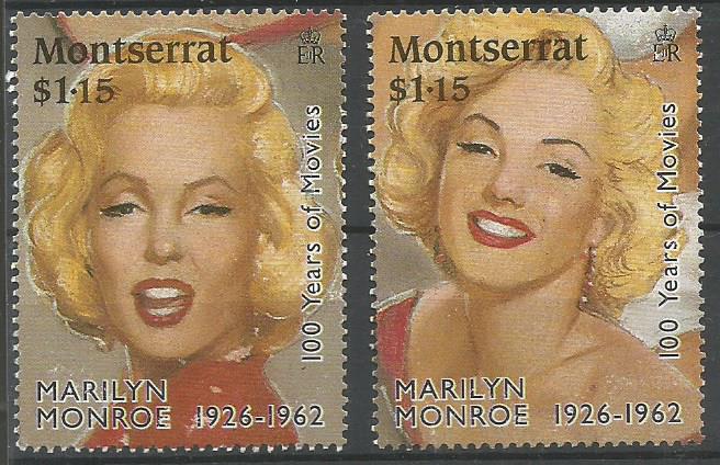 Marilyn Monroe on Stamps – Montserrat 1995 – Stamp Digest