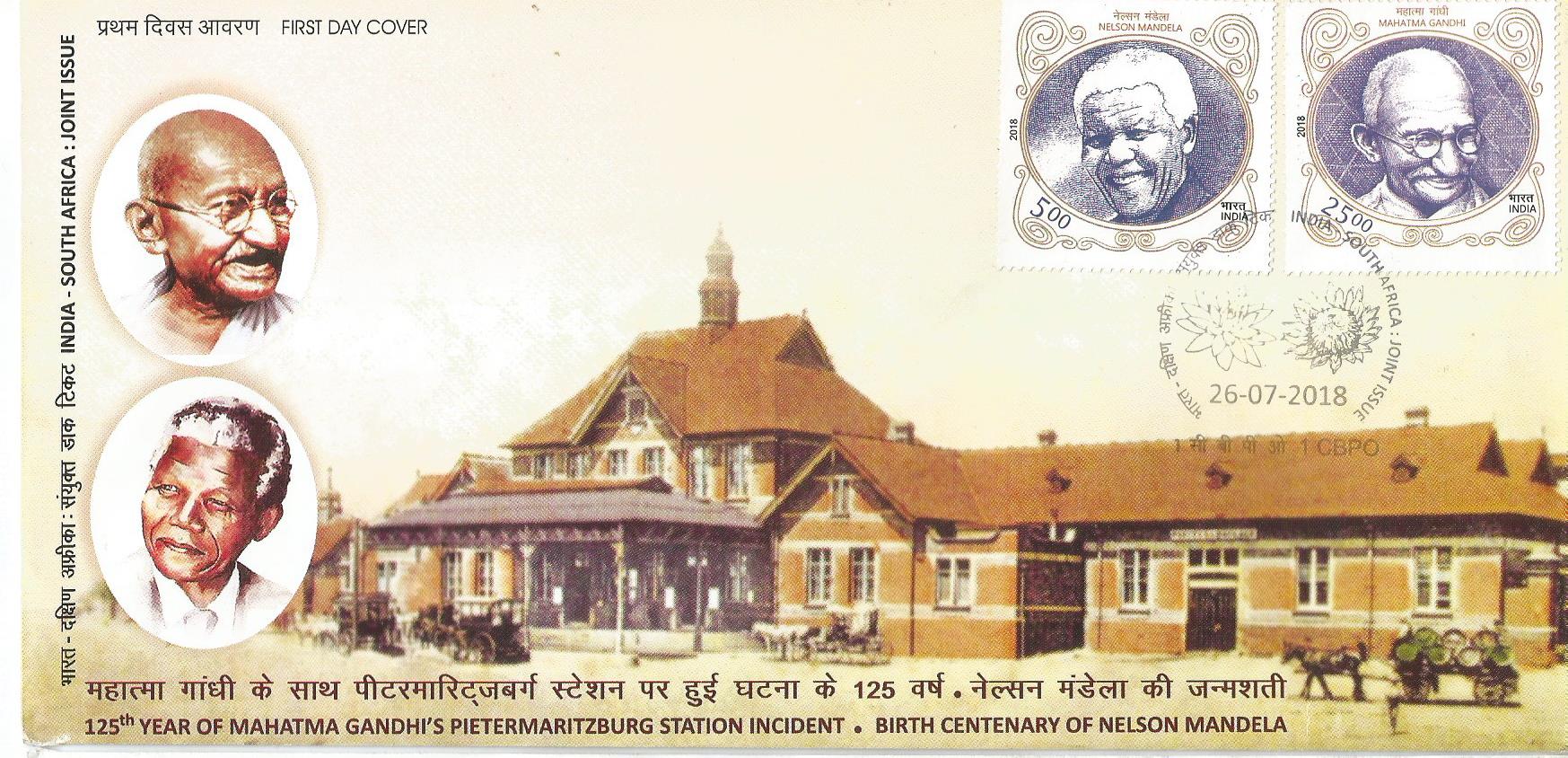 Gandhi -Mandela Stamps -India 2018 – Stamp Digest