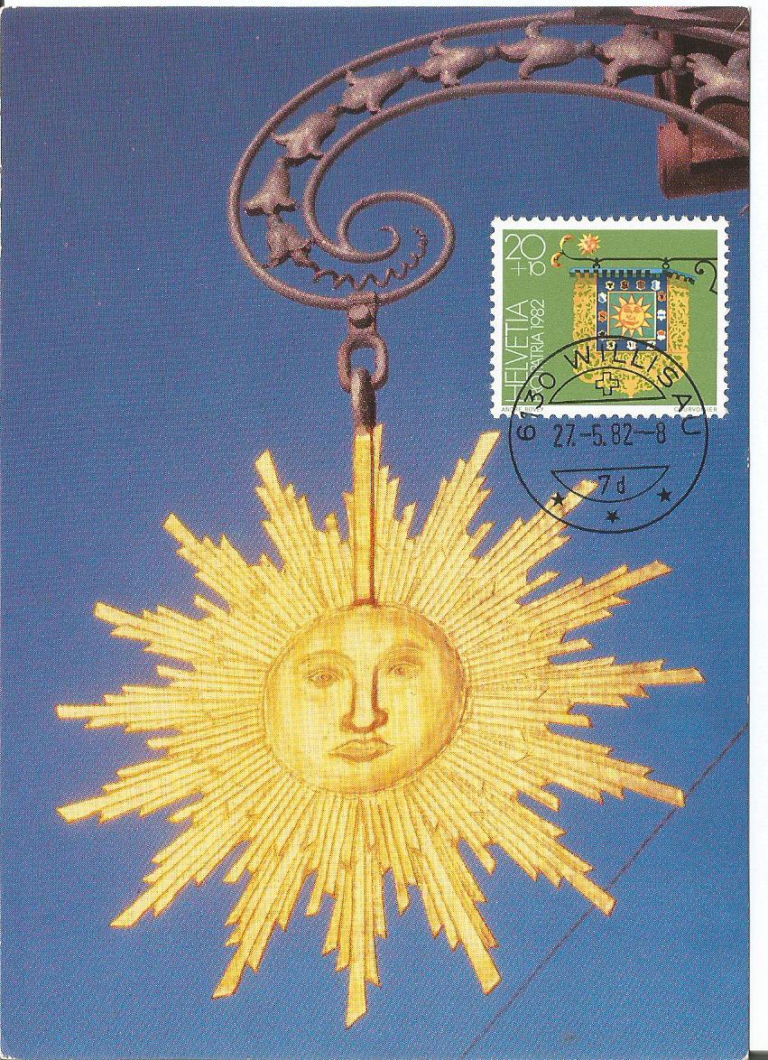 Pro Patria Maxim Cards-Signs on Stamps of Switzerland 1982 – Stamp Digest