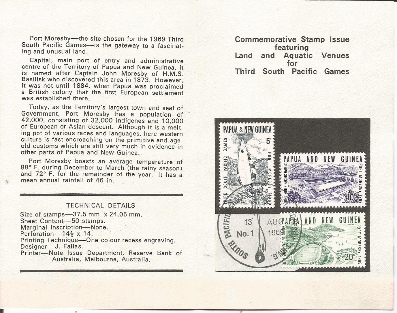 Third South Pacific Games – Souvenir Booklet Papua New Guinea 1969 ...