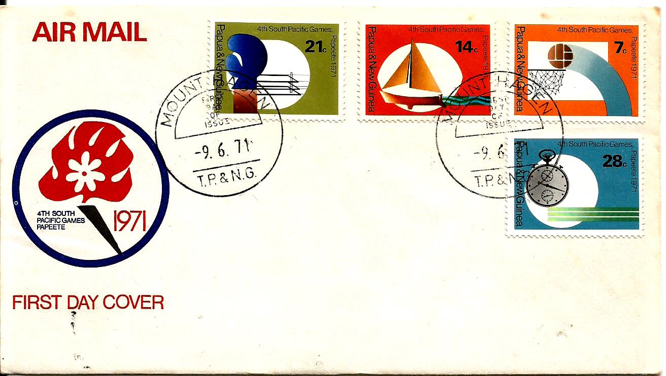 Fourth South Pacific Games – First Day Cover Papua New Guinea 1971 ...