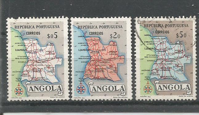 Maps of Angola on Stamps – 1955. – Stamp Digest