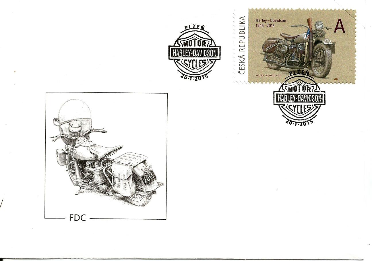 They Brought Freedom – Harley -Davidson Motorcycle– Stamps of the Czech ...