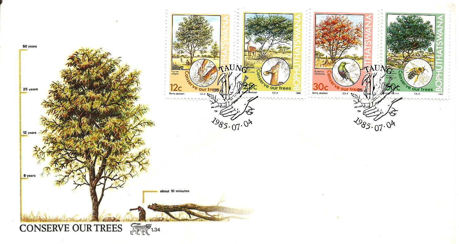 Tree Conservation – Stamps of Bophuthatswana 1985. – Stamp Digest