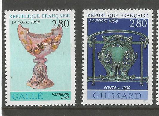 Decorative Art -Stamps of France 1994. – Stamp Digest