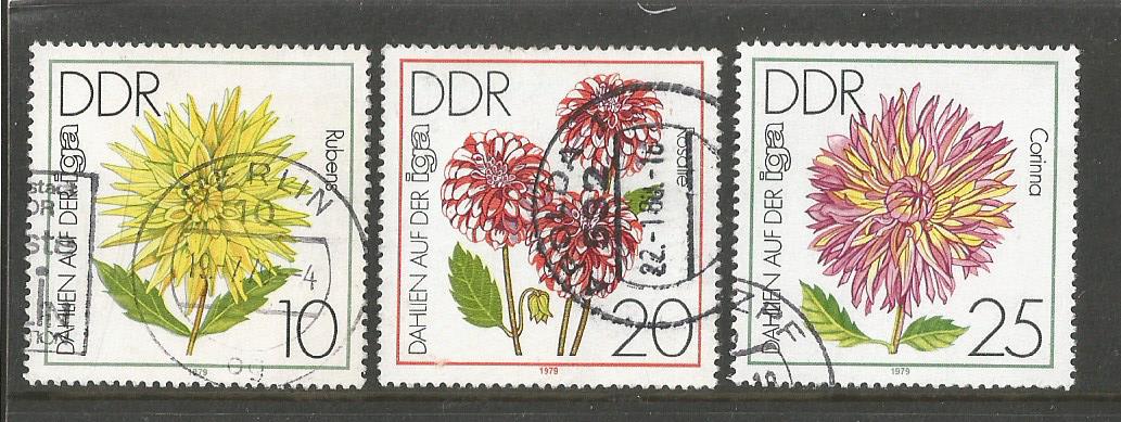 Dahlias on Stamps – GDR 1979 – Stamp Digest