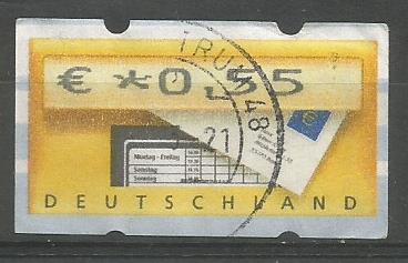 ATM Labels Germany – Mail Box -2002 – Stamp Digest