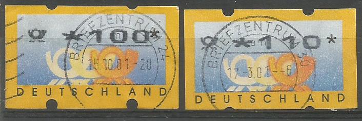 ATM Labels Germany – Post Emblem -1999 – Stamp Digest
