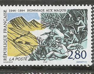Maquis resistance – Stamps of France 1994 – Stamp Digest