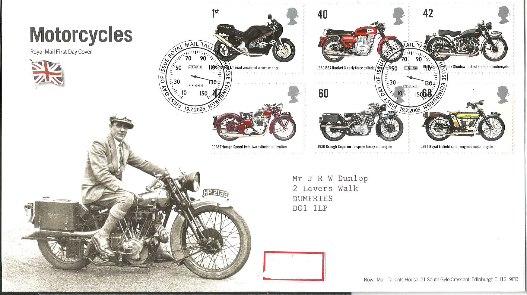 Stamps on Motorcycles – Great Britain 2005. – Stamp Digest