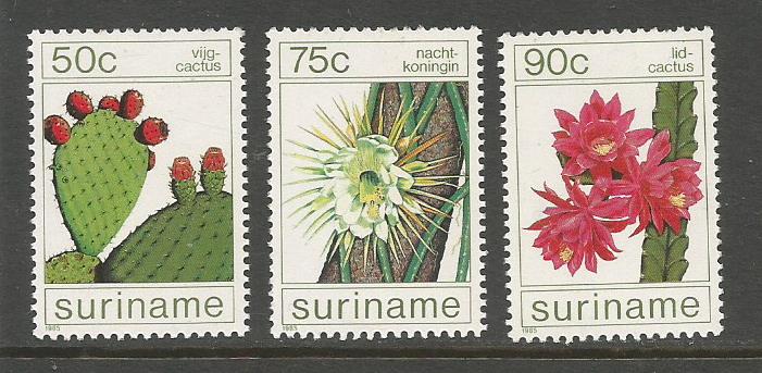 Stamps on Cactus– Suriname 1985 – Stamp Digest