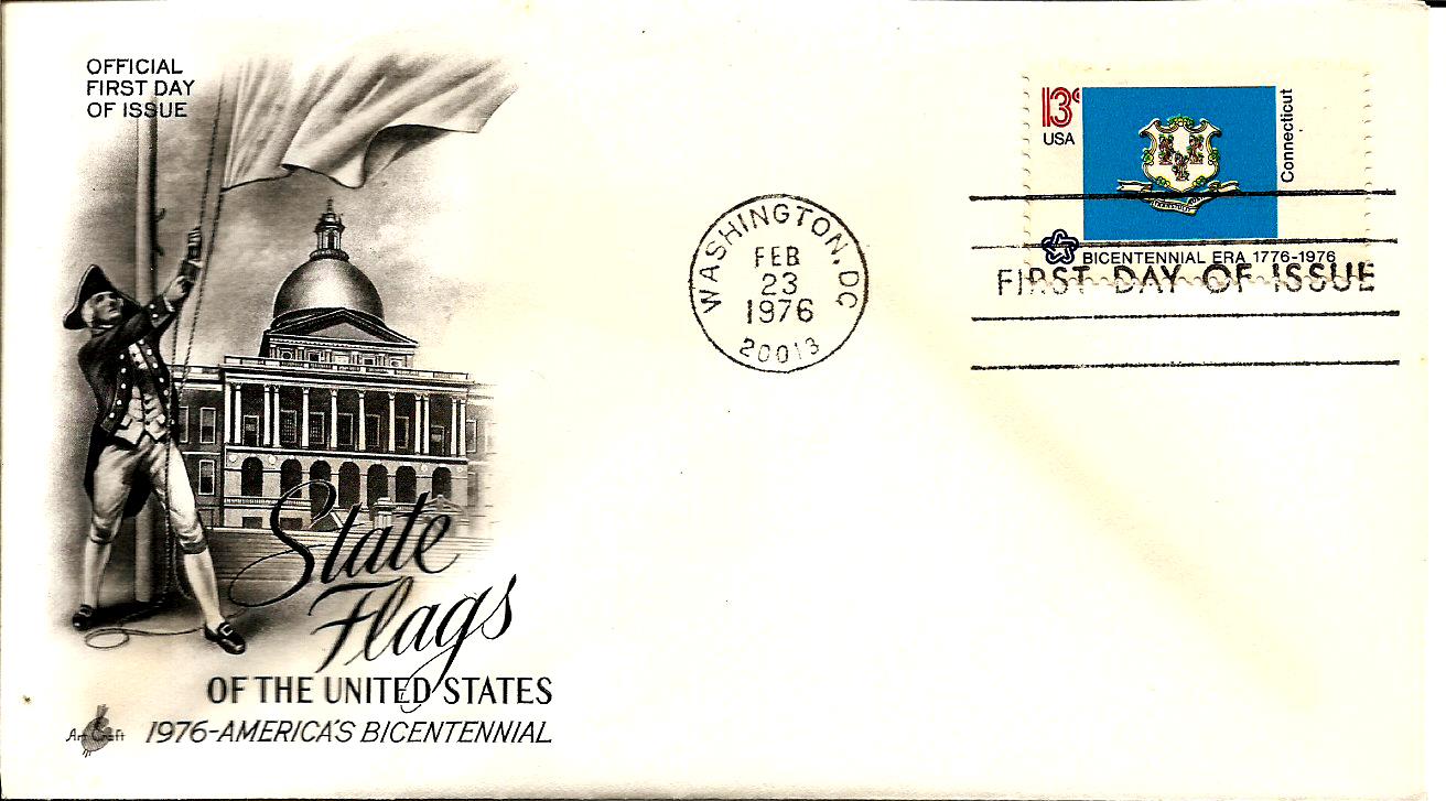State Flag of Connecticut – USA 1976. – Stamp Digest