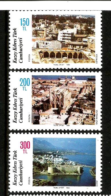Stamps on Tourism -Northern Cyprus – 1988. – Stamp Digest