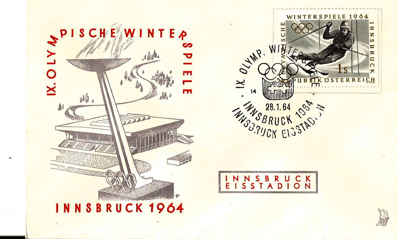 Stamps on 1964 Winter Olympics Innsbruck – Austria 1964 – Stamp Digest