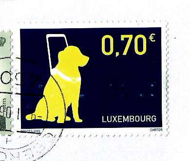 Stamps on Guide Dog for the Blind – Luxembourg 2005 – Stamp Digest