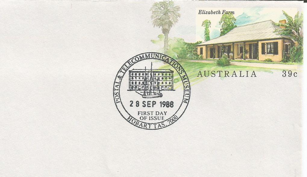 Historic Homesteads of Australia Elizabeth Farm- Pre Stamped Envelopes ...