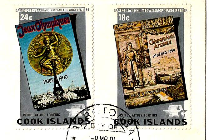 Stamps on Olympic Posters – Cook Islands 1984. – Stamp Digest