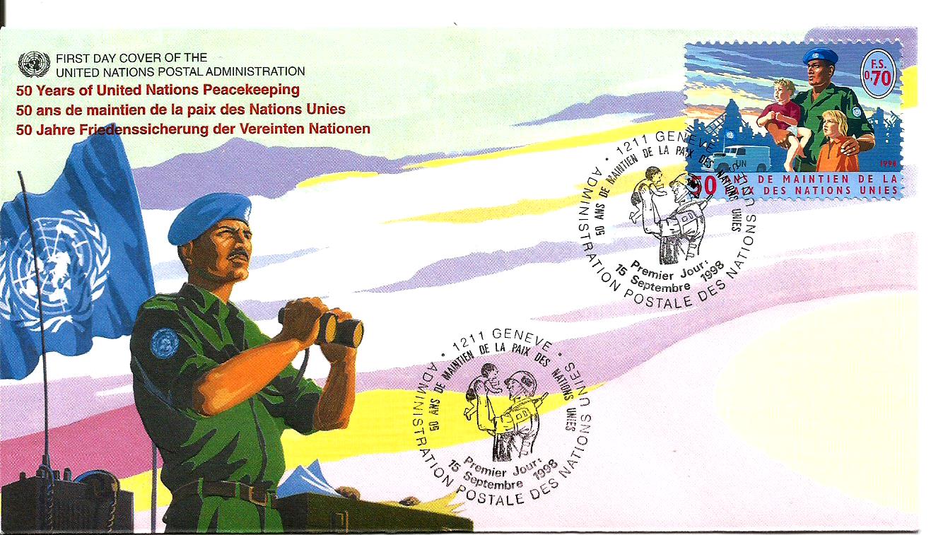 Stamps of UNPA Geneva 1998 – UN Peacekeeping. – Stamp Digest