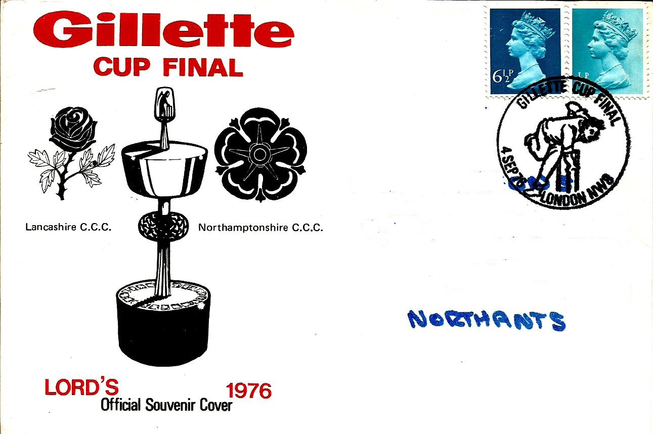 Special Cover on Gillette Cup Final 1976 – Great Britain. – Stamp Digest