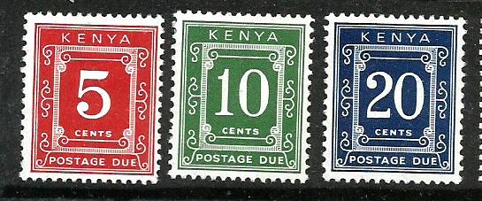 Postage Due Stamps –Kenya – Stamp Digest