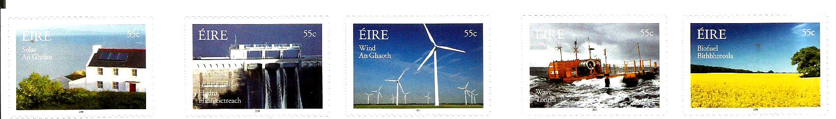 Stamps on Renewable Energy -Ireland 2011. – Stamp Digest