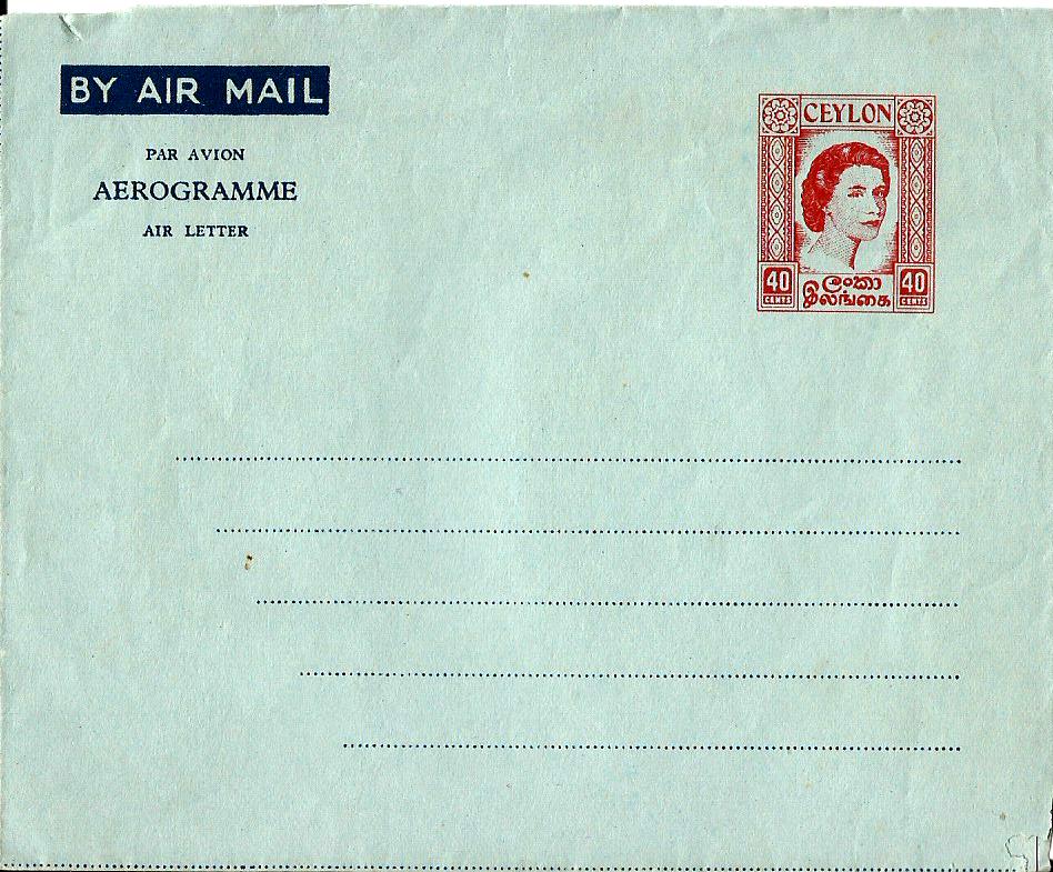 Ceylon Postal Stationery – Aerogrammes. – Stamp Digest