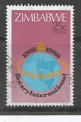 Stamps on 75th Anniversary of Rotary International – Zimbabwe 1980 ...