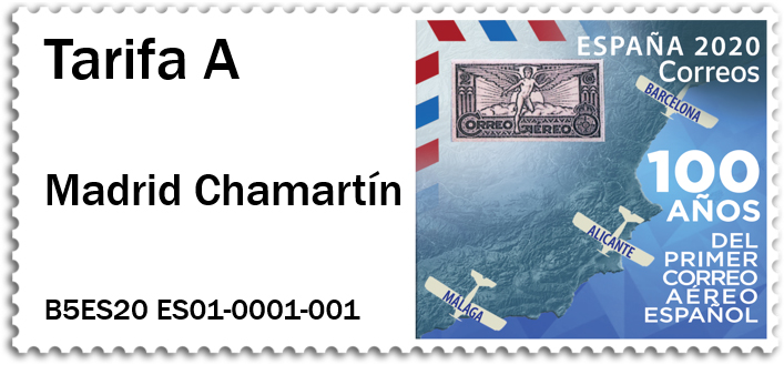 ATM Postage Labels – Spain- 100 Years of Spanish Air Mail – Stamp Digest