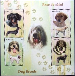 Dog Breeds – Romania 2012 – Stamp Digest
