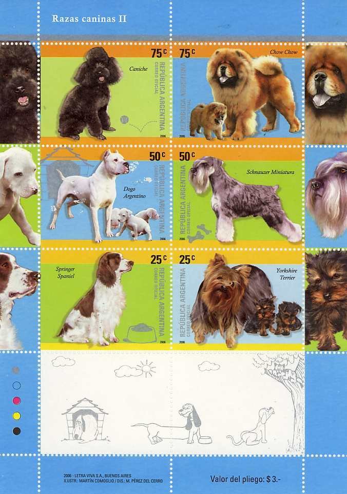Dogs on Stamps – Argentina 2006 – Stamp Digest