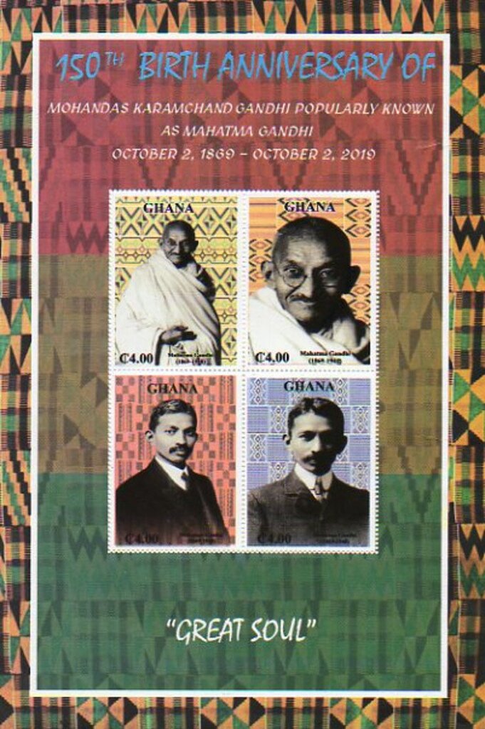 Stamps of Ghana- 150th Birth Anniversary of Mahatma Gandhi – Stamp Digest