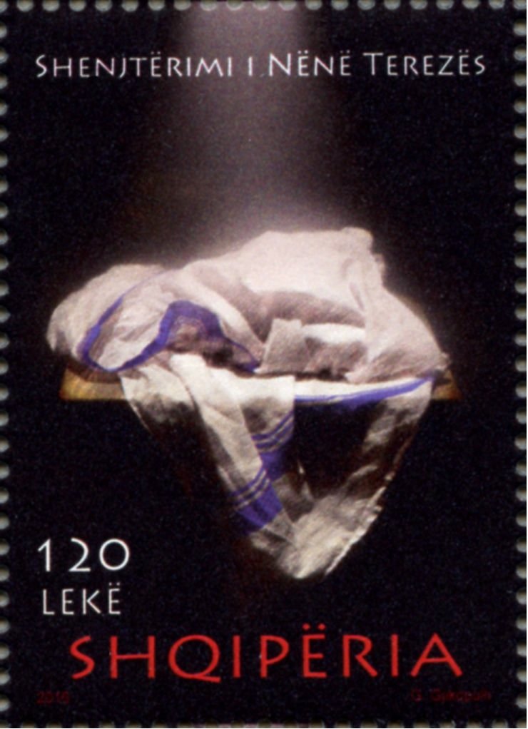 Sanctification of Mother Teresa – Albania 2016. – Stamp Digest