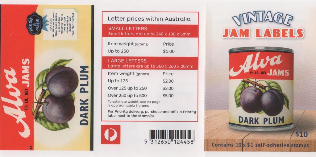 Vintage Jam Labels -Australia 2018-Alva Jam – Stamp Digest
