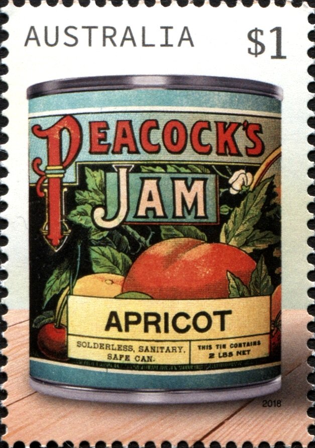 Vintage Jam Labels -Australia 2018- Peacock & Melray Jams – Stamp Digest